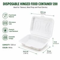 China Microwave Safe PP Clamshell To Go Containers 1200ml For Generous Meals Catering for sale