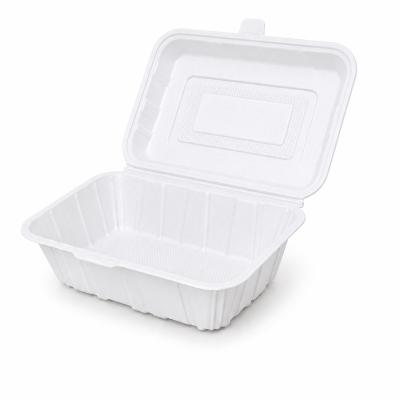 China Extra Deep PP Clamshell Takeout Containers 1500ml for Large Portions / Family Meals for sale