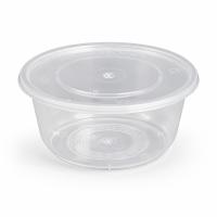 China 700ml Wide Round PP Disposable Soup Bowls Secure Lids for Food Delivery for sale