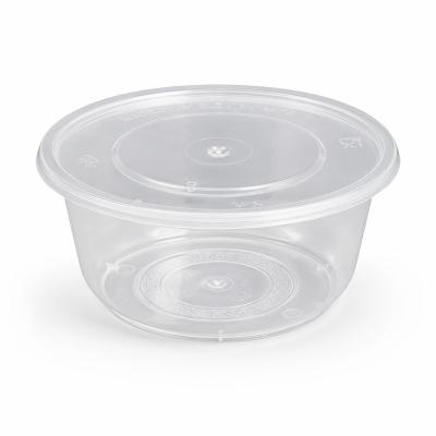 China 700ml Wide Round PP Disposable Soup Bowls Secure Lids for Food Delivery for sale