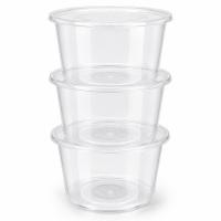 China 999ml Tall Round PP Disposable Soup Bowls Secure Lids for Large Portions for sale