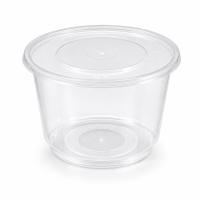 China 999ml Tall Round PP Disposable Soup Bowls Secure Lids for Large Portions for sale