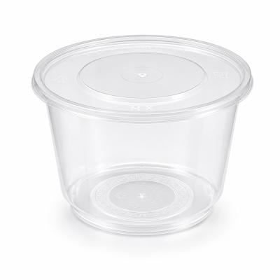 China 999ml Tall Round PP Disposable Soup Bowls Secure Lids for Large Portions for sale