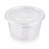 China PP Takeaway Disposable Soup Bowls 450ml Deep Round Lidded for Soup Desserts / Light Meals for sale