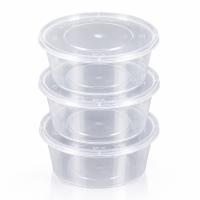 China PP Takeaway Disposable Soup Bowls 450ml Deep Round Lidded for Soup Desserts / Light Meals for sale