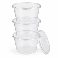 China Full Meals Wide Mouth Round PP Takeaway Soup Bowls Disposable 1000ml with Lids for sale