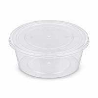 China Lids Wide Round PP Disposable Soup Containers 1250ml For Salads Pasta Large Takeaway Meals for sale