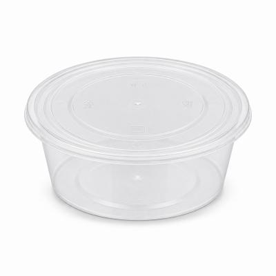China Lids Wide Round PP Disposable Soup Containers 1250ml For Salads Pasta Large Takeaway Meals for sale
