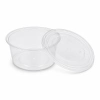 China Lids Wide Round PP Disposable Soup Containers 1250ml For Salads Pasta Large Takeaway Meals for sale