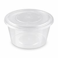 China Round PP Catering Soup Bowl Lidded Disposable 1500ml for Family Takeaway for sale