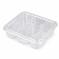 China Six Section Deep Large PP Meal Prep Container for Daily Takeaway Portions for sale