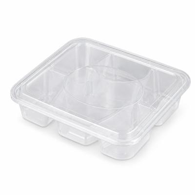 China Six Section Deep Large PP Meal Prep Container for Daily Takeaway Portions for sale