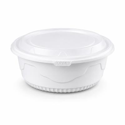 China 850ml Extra Deep PP Food Storage Snap Lock Bowls with Tamper Evident Lid for sale