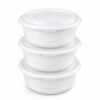 China 850ml Extra Deep PP Food Storage Snap Lock Bowls with Tamper Evident Lid for sale