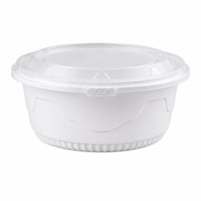 China 1050ml Large PP Takeaway Meal Snap Lock Bowls with Tamper Evident Secure Lid for sale