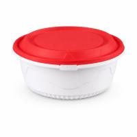 China Wide PP Display Takeaway Snap Lock Bowls 1080ml with Tamper Evident lid for sale