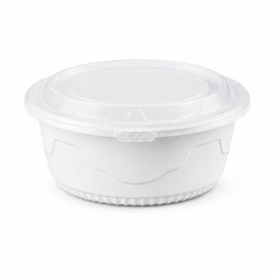 China 1280ml Deep Round PP Snap Lock Bowls Tamper Evident Catering Food Storage for sale