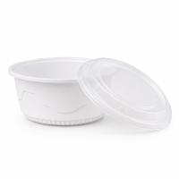 China 1280ml Deep Round PP Snap Lock Bowls Tamper Evident Catering Food Storage for sale