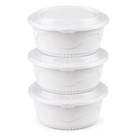 China 1280ml Deep Round PP Snap Lock Bowls Tamper Evident Catering Food Storage for sale