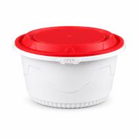 China 1580ml Extra Large PP Food Snap Lock Bowls Tamper Evident Bulk Catering for sale
