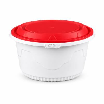 China 1580ml Extra Large PP Food Snap Lock Bowls Tamper Evident Bulk Catering for sale