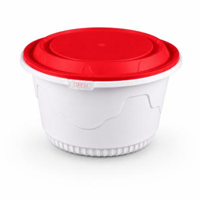 China 1780ml Tall PP Disposable Soup Container Bulk Tamper Evident Lid Color Options for sale