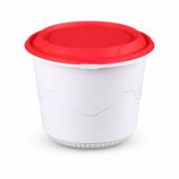 China 2080ml Snap Lock Bowls High Capacity PP Catering Bowl with Tamper Evident Lid for sale