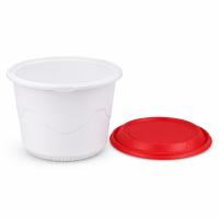 China 2080ml Snap Lock Bowls High Capacity PP Catering Bowl with Tamper Evident Lid for sale