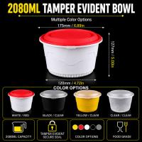China 2080ml Snap Lock Bowls High Capacity PP Catering Bowl with Tamper Evident Lid for sale
