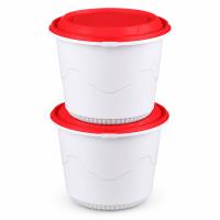 China 2080ml Snap Lock Bowls High Capacity PP Catering Bowl with Tamper Evident Lid for sale