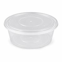 China Extra Thick PP Large Catering Bowl Disposable 3000ml with Fitted Lid for sale