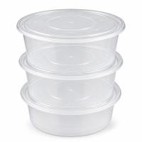 China Extra Thick PP Large Catering Bowl Disposable 3000ml with Fitted Lid for sale