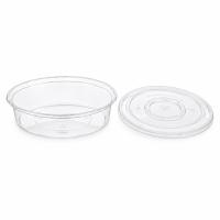 China PP Disposable Food Bowls 1500ml Extra Thick Wide Round with Fitted Lids for sale