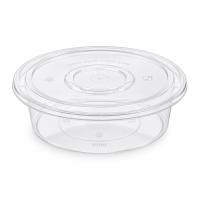 China PP Disposable Food Bowls 1500ml Extra Thick Wide Round with Fitted Lids for sale