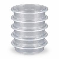 China PP Party Platter Disposable Serving Bowl 3580ml Extra Wide with Clear Fitted Lid for sale