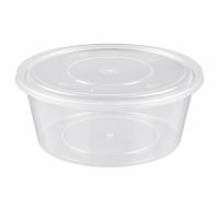 China Bulk Catering Deep PP Disposable Food Bowls 4000ml with Separate Fitted Lid for sale
