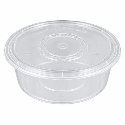 China PP Group Meal Disposable Food Bowls 4080ml Extra Wide with Clear Fitted Lid for sale