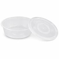 China PP Catering Takeaway Food Bowl Disposable 4500ml Extra Thick Clear Fitted Lidded for sale