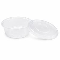 China Deep Round PP Bulk Food Container Disposable 5000ml with Clear Fitted Lid for sale