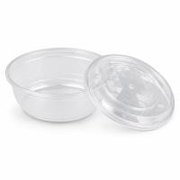 China Deep PP Takeaway Food Bowl Disposable 1300ml with Clear Fitted Lid for sale