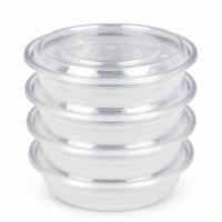 China Deep PP Takeaway Food Bowl Disposable 1300ml with Clear Fitted Lid for sale