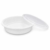 China Frosted Secure Lid Snap Lock Bowls 2000ml Wide PP Serving Bowl for sale