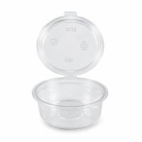 China 50ml Extra Wide Clear PP Sauce Cup Hinged for Sharing Dips Sides Takeaway for sale