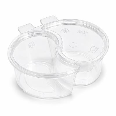 China 125ml Extra Wide Clear PP Takeaway Sauce Containers for Desserts Toppings for sale