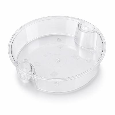 China 140mm Clear Round Inner Tray Insert with Dual Positioning Supports for sale
