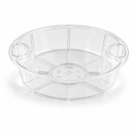 China 145mm Clear Ribbed Inner Tray Insert for Toppings / Combination Meals for sale