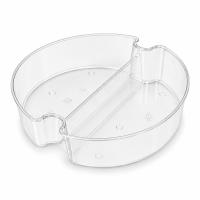 China 175mm Series Two Section Clear Inner Tray for Divided Meal Packaging for sale
