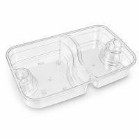 China 210mm Clear Two Compartment Inner Tray for Combination Meal Packaging for sale