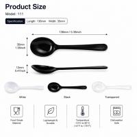 China Deep Round Model 111 PP Disposable Tableware Spoon for Soup Porridge Meals for sale