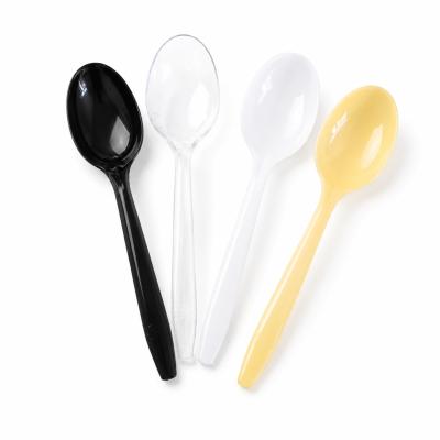 China Dining Model 502 Plastic Spoon Disposable Tableware for Catering Meals for sale